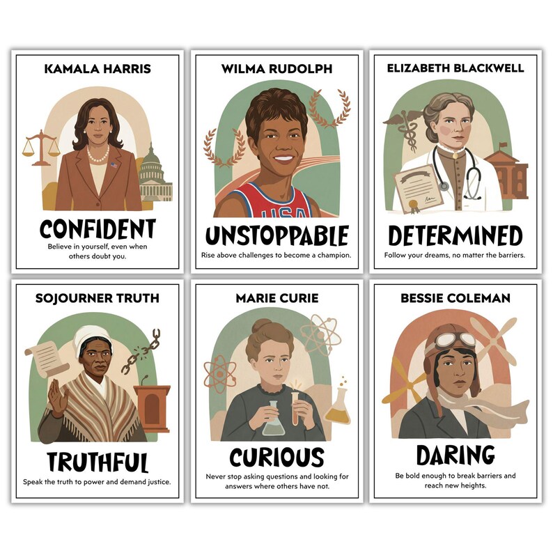 31 Days of Women's History Month Poster Set Printable; Women’s History ...