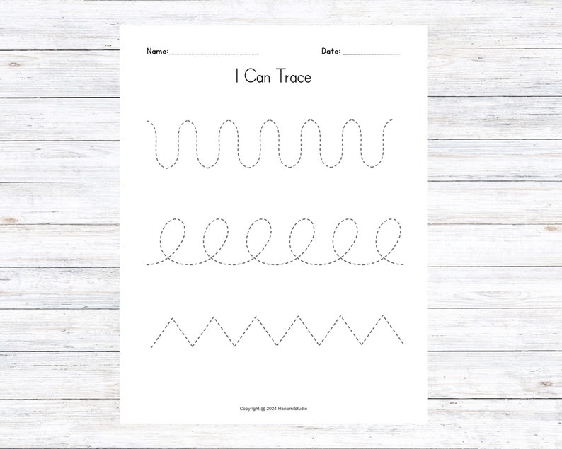90 Page Tracing Worksheets for Ages 5-7; Tracing Practice Sheets ...