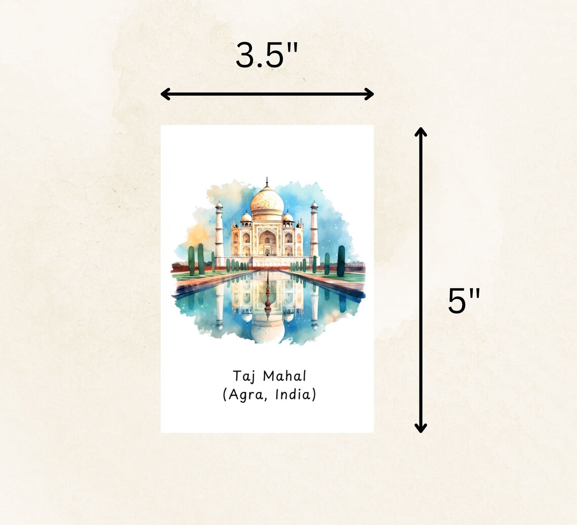 84 World Famous Landmarks Flashcards, Famous Places, Printable ...