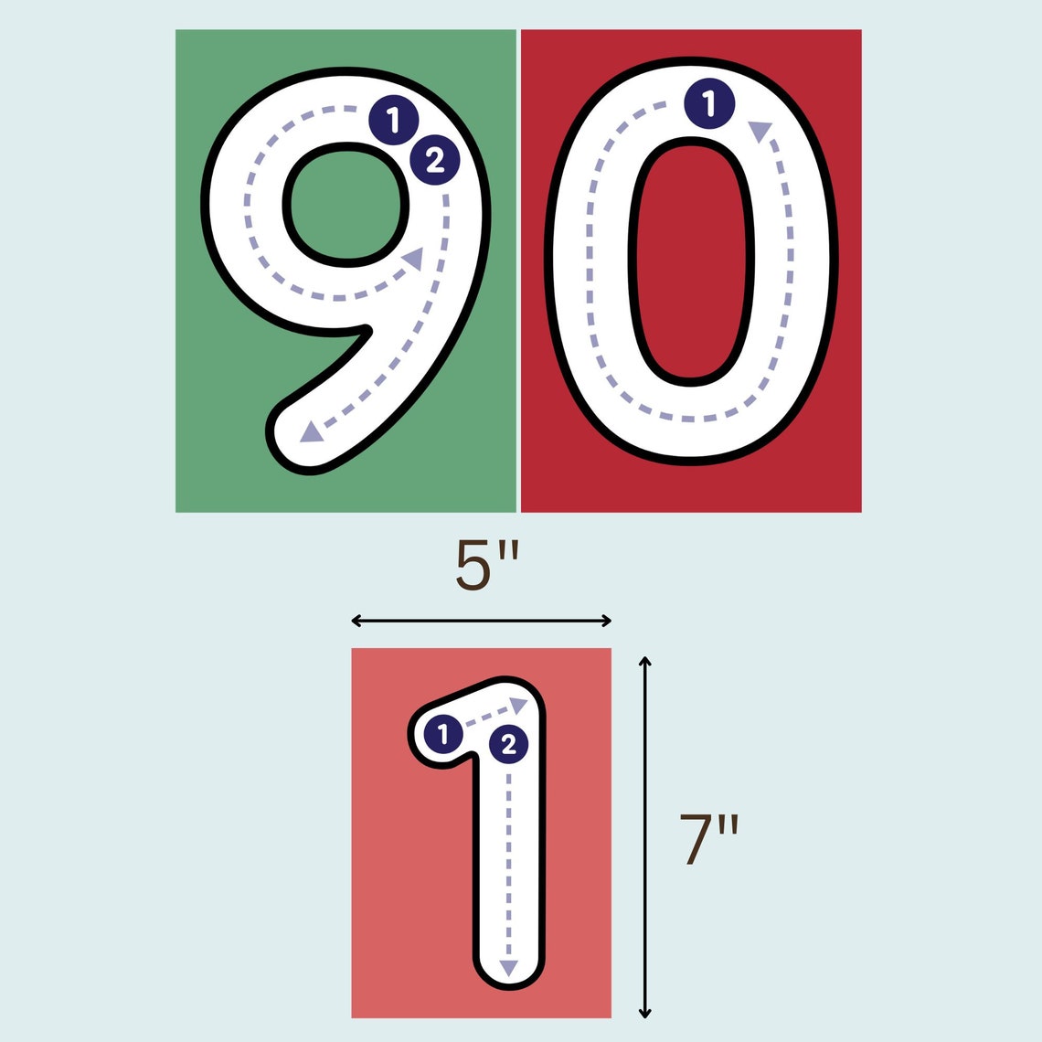 Number Tracing Cards (0-9); Number Practice; Prek Worksheet ...