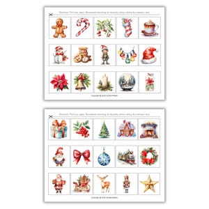 30 Pairs Christmas Memory Game; Christmas Memory Game; Christmas ...