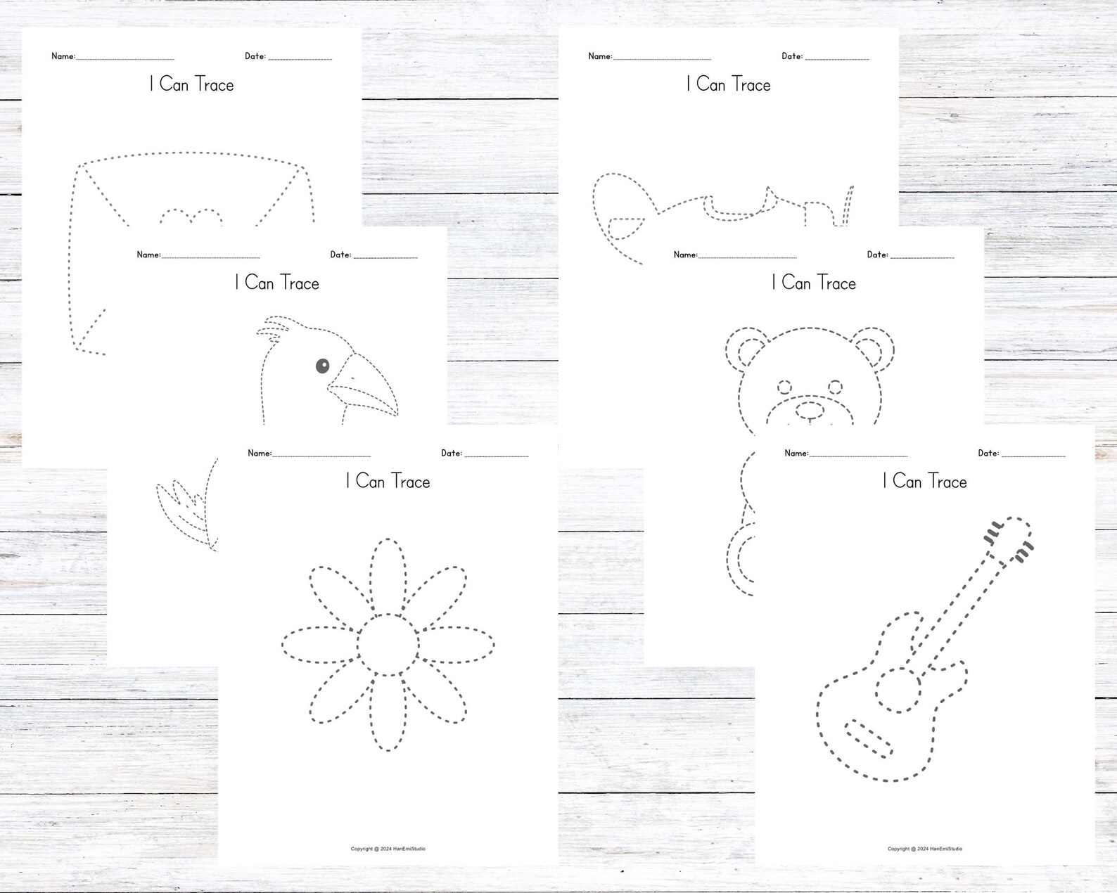 90 Page Tracing Worksheets for Ages 5-7; Tracing Practice Sheets ...