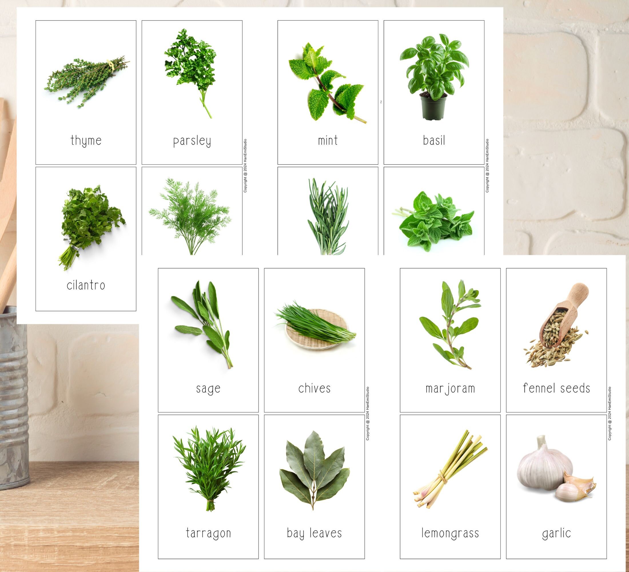 30 Herbs and Spices Flashcards; Vocabulary Flashcards; Plants ...