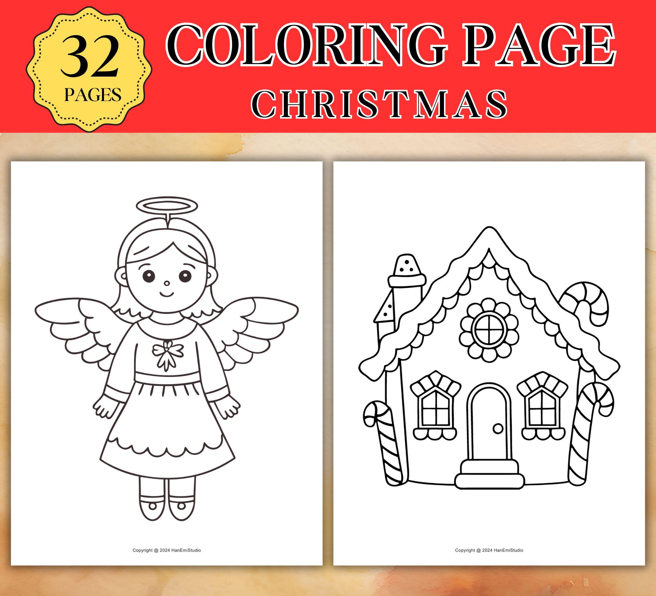 32 Christmas Coloring Page for Kids; Christmas Coloring Page; Christmas ...