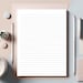 Simple Lined Printable Stationery - Elegant Writing Paper for Personal ...
