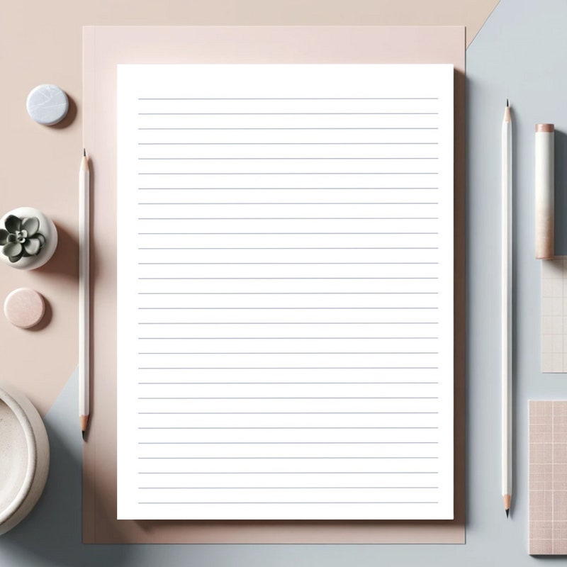 Notepad Line Templates - Etsy UK