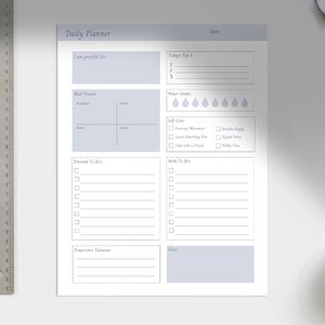 Mindful Daily Planner Printable, Digital, Minimalist, Get It Done, to ...