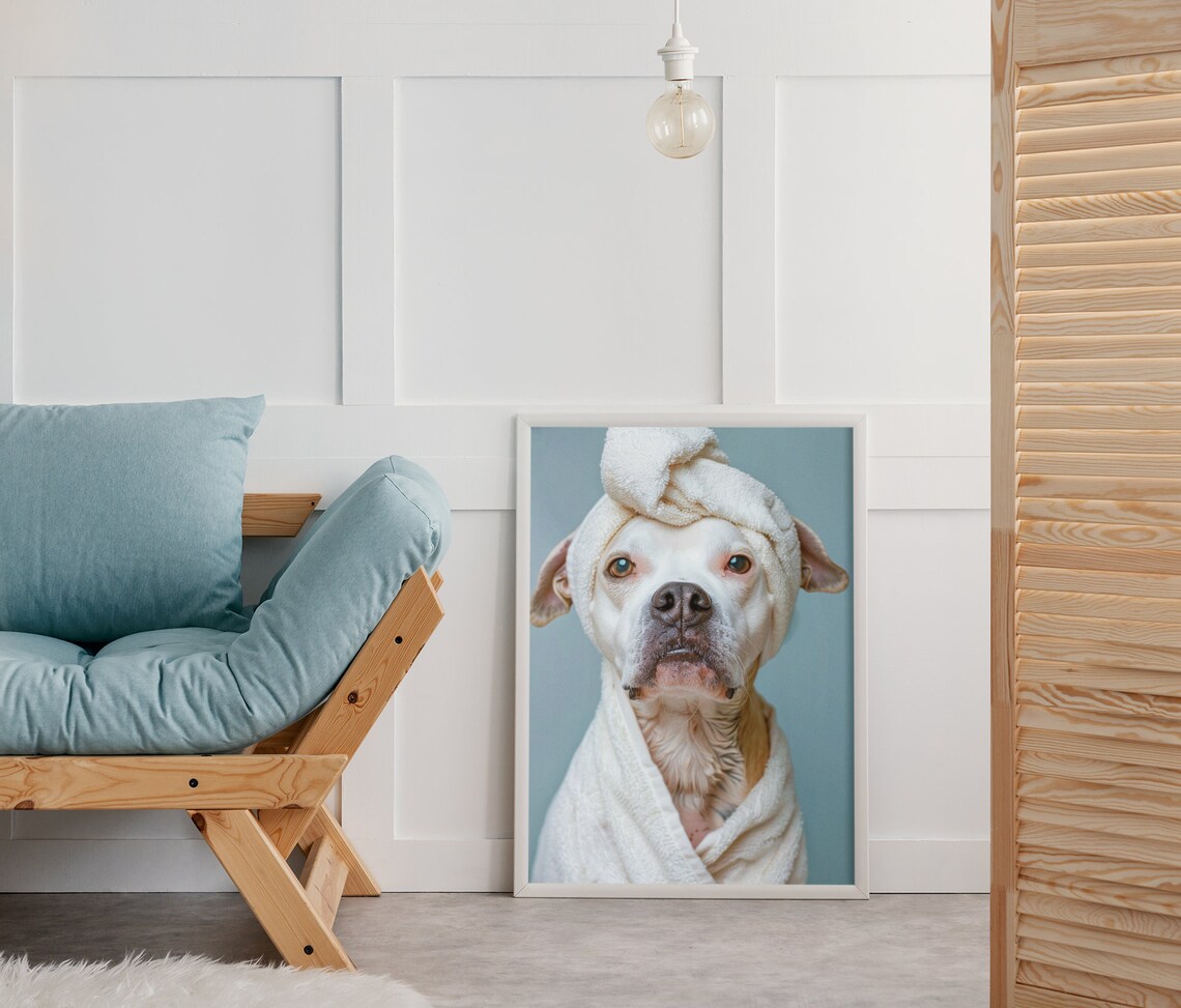ART PRINT Dog Poster, Dog Wellness, English Bulldog, Funny Pet Poster ...