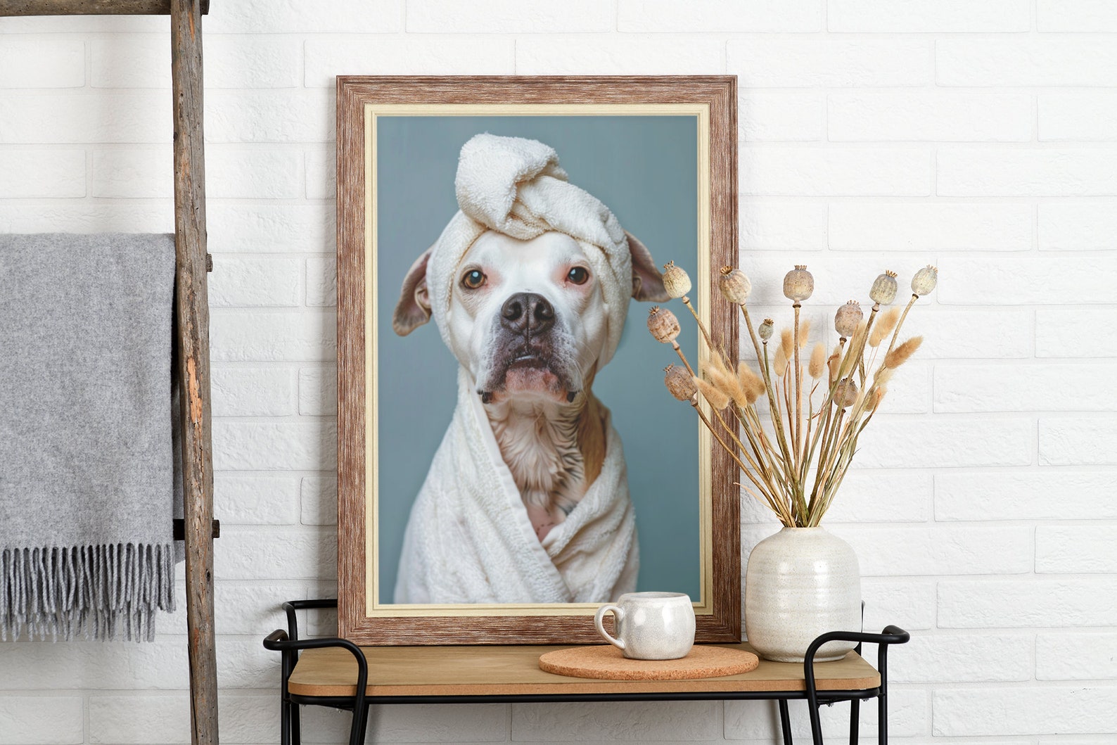 ART PRINT Dog Poster, Dog Wellness, English Bulldog, Funny Pet Poster ...