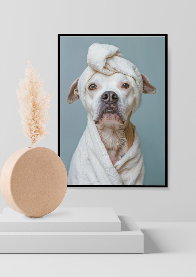ART PRINT Dog Poster, Dog Wellness, English Bulldog, Funny Pet Poster ...