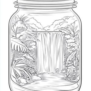 5 Printable World in a Jar Coloring Pages for Any Age Coloring Book ...