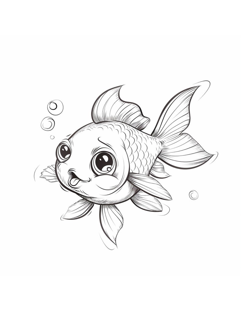 5 Printable Fish Coloring Pages for Any Age Coloring Book Animals ...