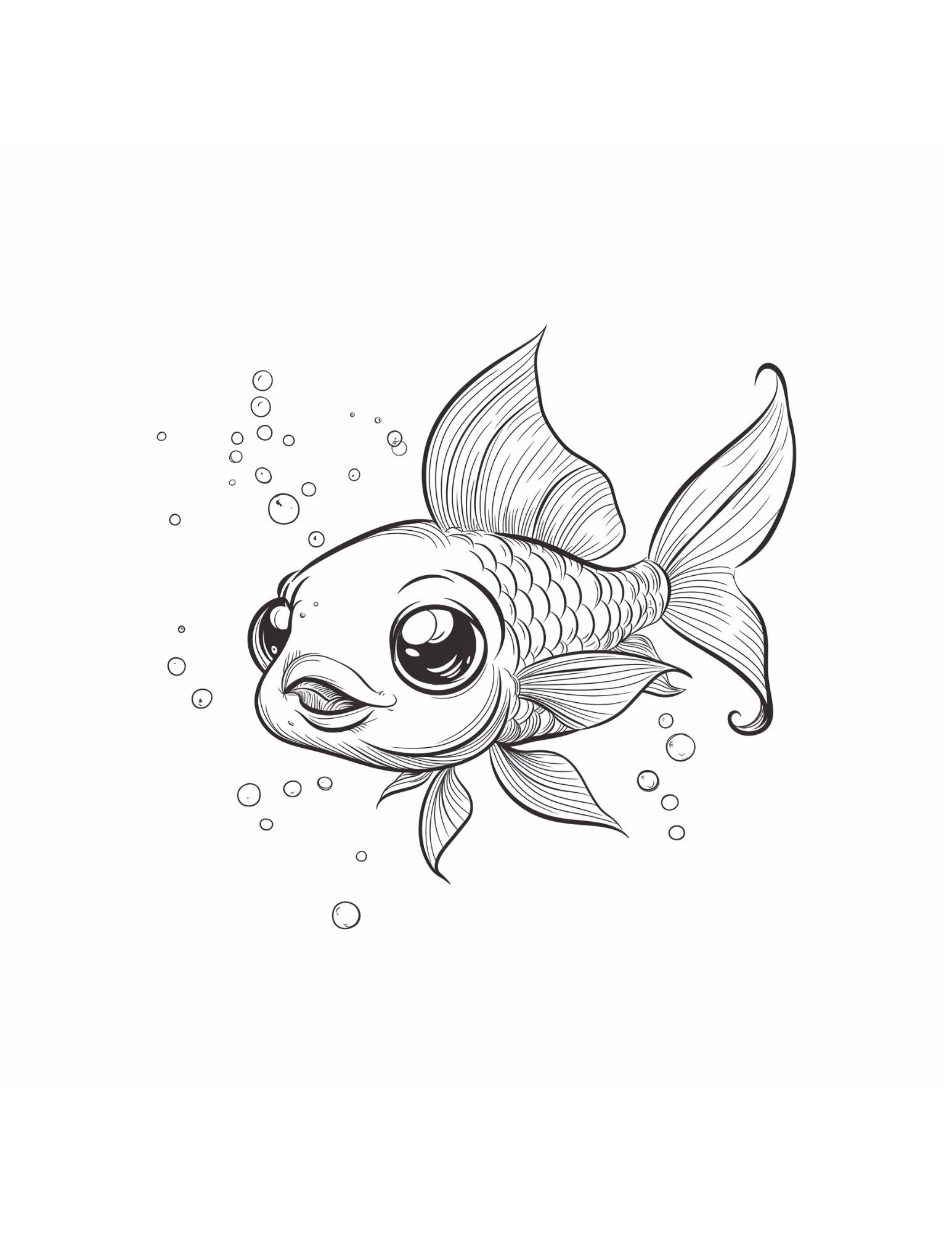 5 Printable Fish Coloring Pages for Any Age Coloring Book Animals ...