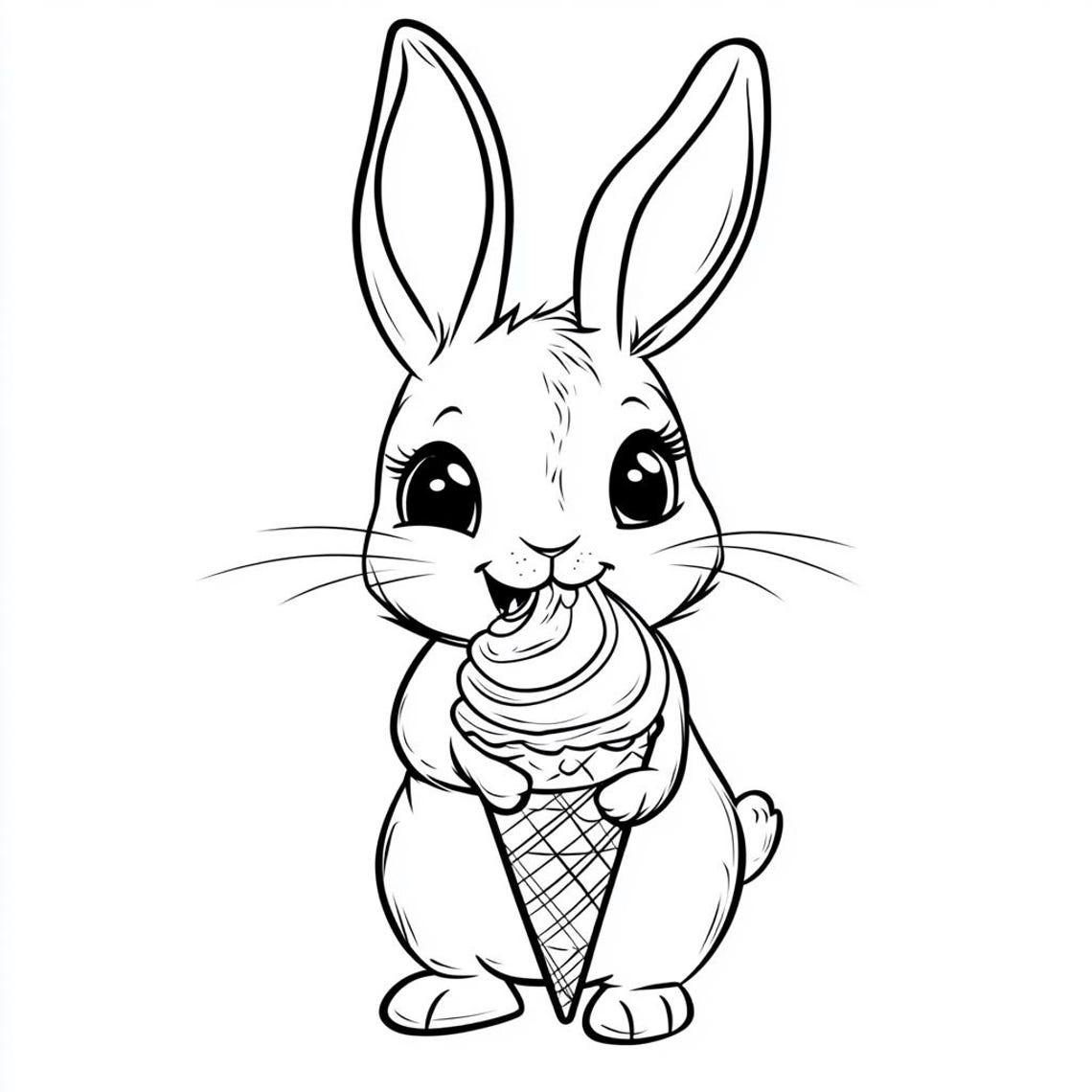 5 Printable Cute Bunny Coloring Pages for Any Age Coloring Book Animals ...