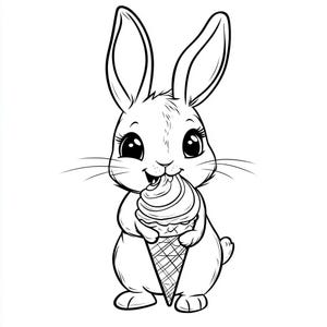 5 Printable Cute Bunny Coloring Pages for Any Age Coloring Book Animals ...