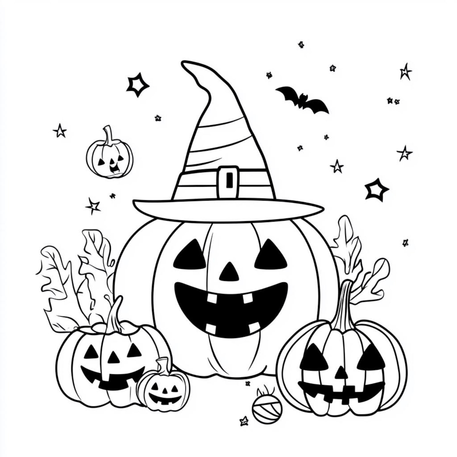 5 Printable Halloween Theme Coloring Pages for Any Age Coloring Book ...
