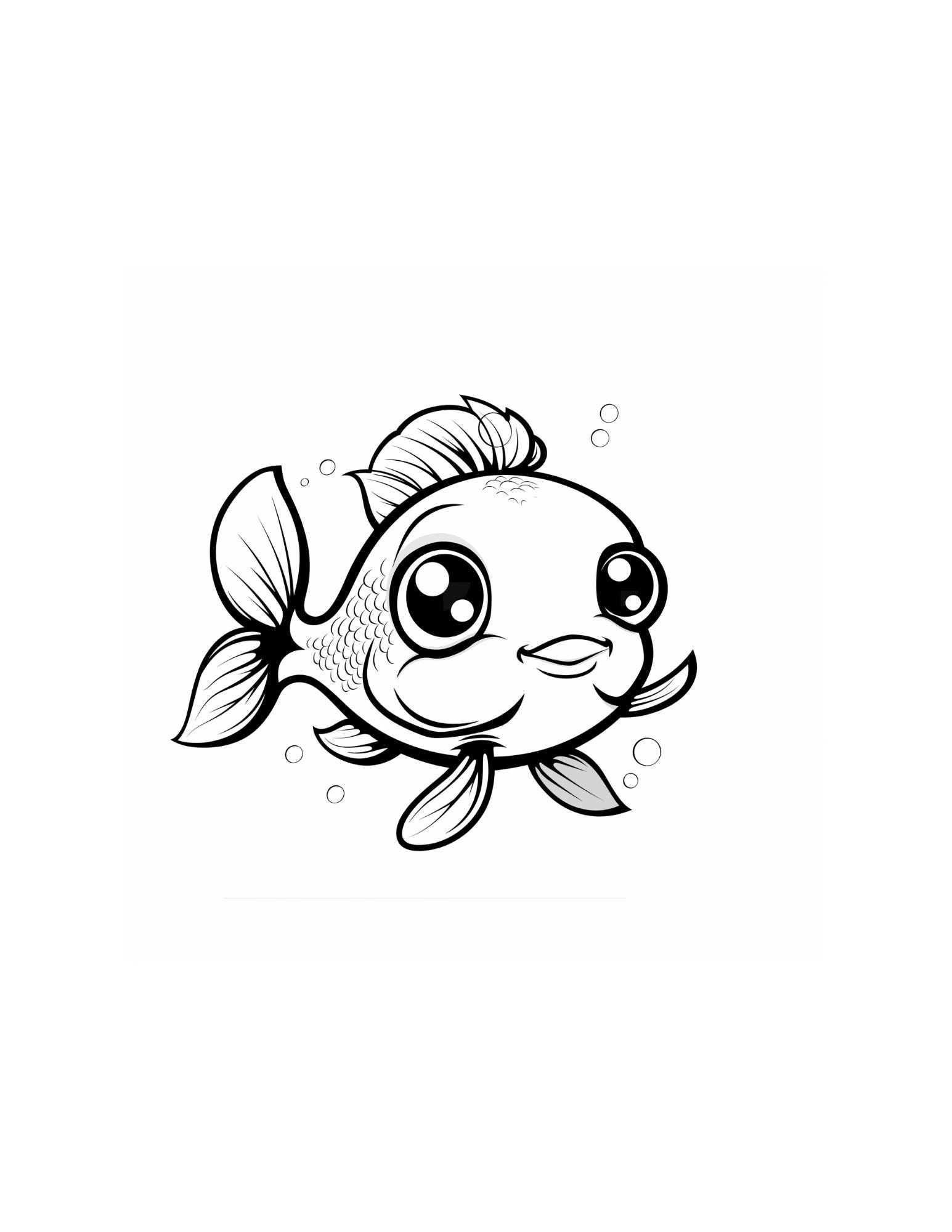 5 Printable Fish Coloring Pages for Any Age Coloring Book Animals ...