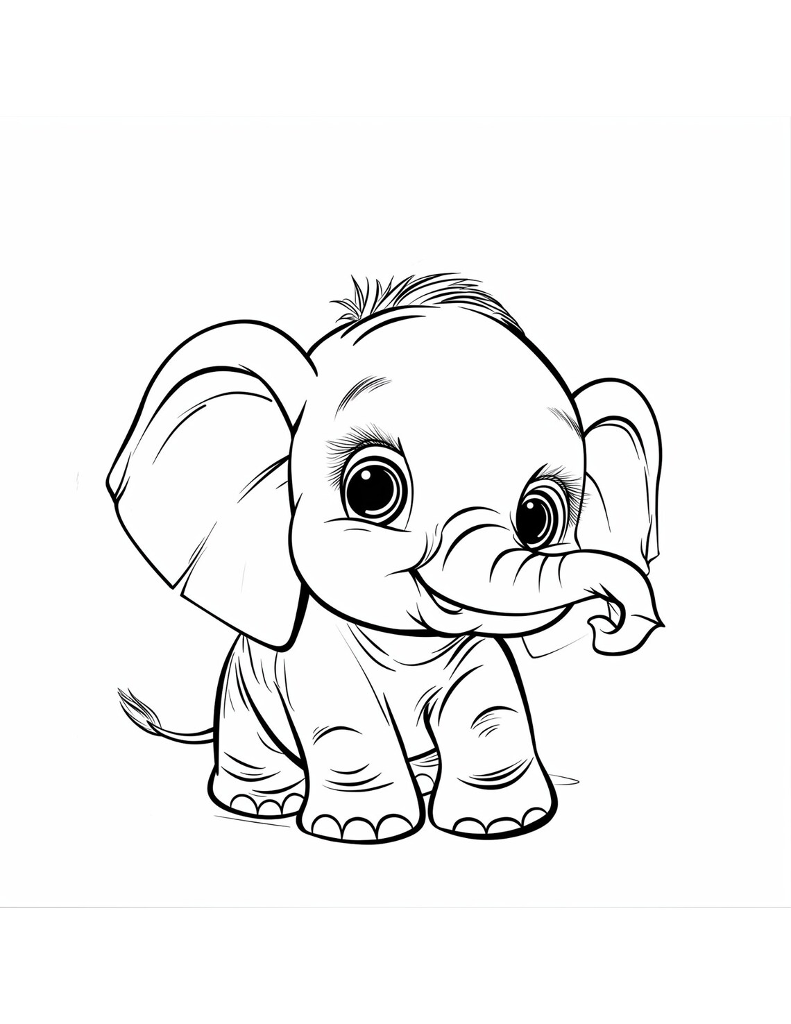 5 Printable Elephant Coloring Pages for Any Age Coloring Book Animals ...