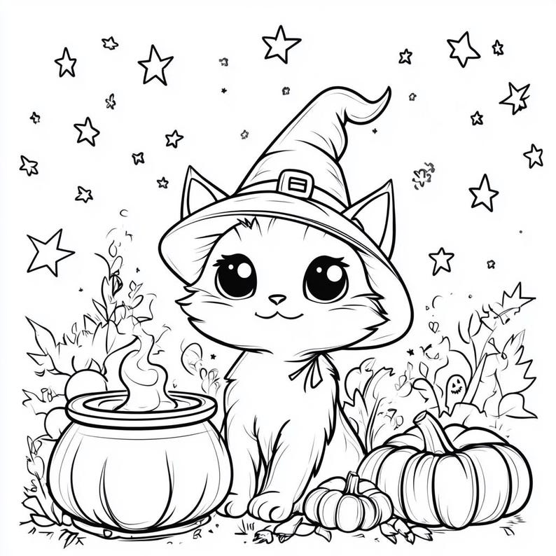 5 Printable Halloween Theme Coloring Pages for Any Age Coloring Book ...