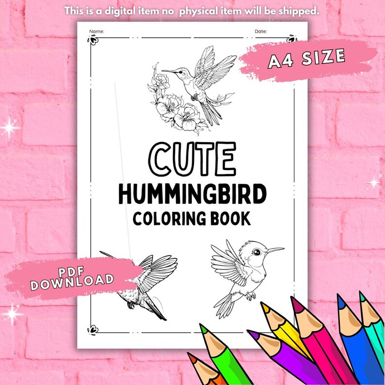 5 Cute Hummingbirds Coloring Pages - Adults and Kids Coloring Book ...