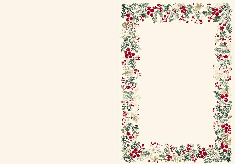 3 Printable Christmas Cards | A4 | US Letter | Holiday Card Bundle ...