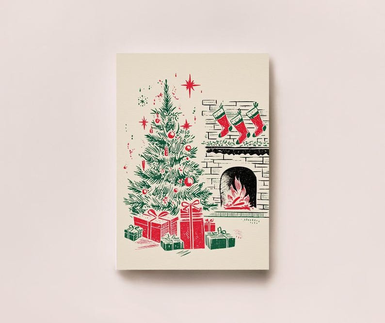 3 Printable Christmas Cards | A4 | US Letter | Holiday Card Bundle ...