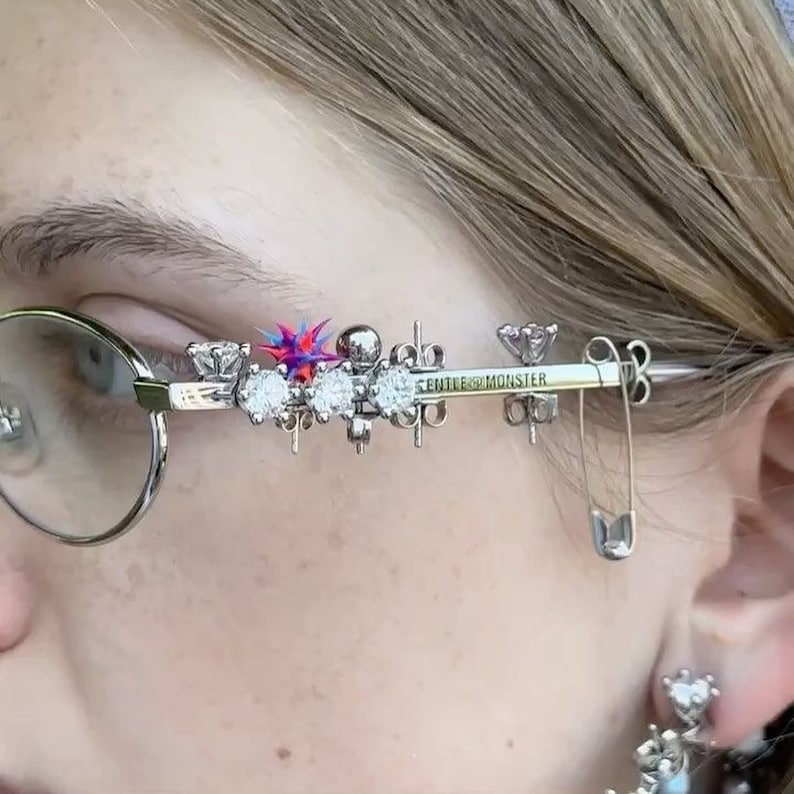 Gentle Monster Glasses D'heygere PIERCED 02 Silver Glasses Rare Limited ...