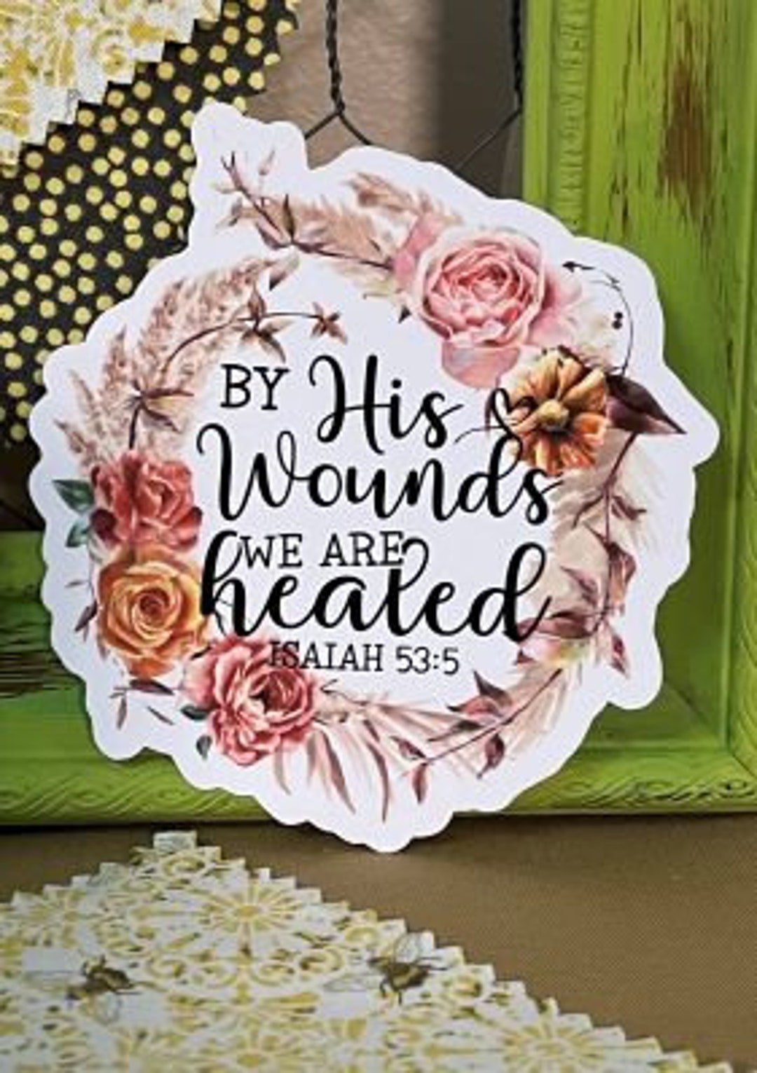 Christian Sticker, Bible Verse Sticker, Scripture Sticker, Die-cut ...