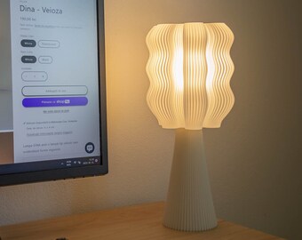 TONY Table Lamp Bedside Lamp 3D Printed E17 LED Aesthetic Home Decor ...