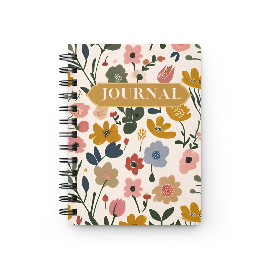 Spiral Bound Cottagecore Journal - Etsy