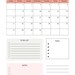 Printable 2024 Minimalist Calendar Monthly Planner 2024 Plain Style - Etsy