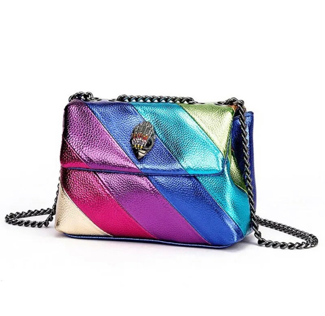 Kurt GEIGER London Luxe Rainbow Design Chain Bag One-shoulder Crossbody ...