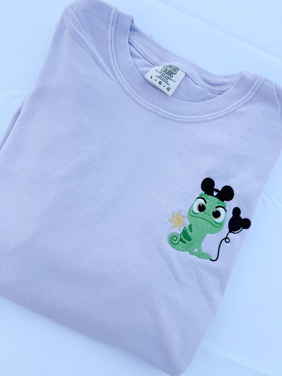 Pascal Embroidered Comfort Colors Shirt - Tangled Theme Park Tee - Etsy