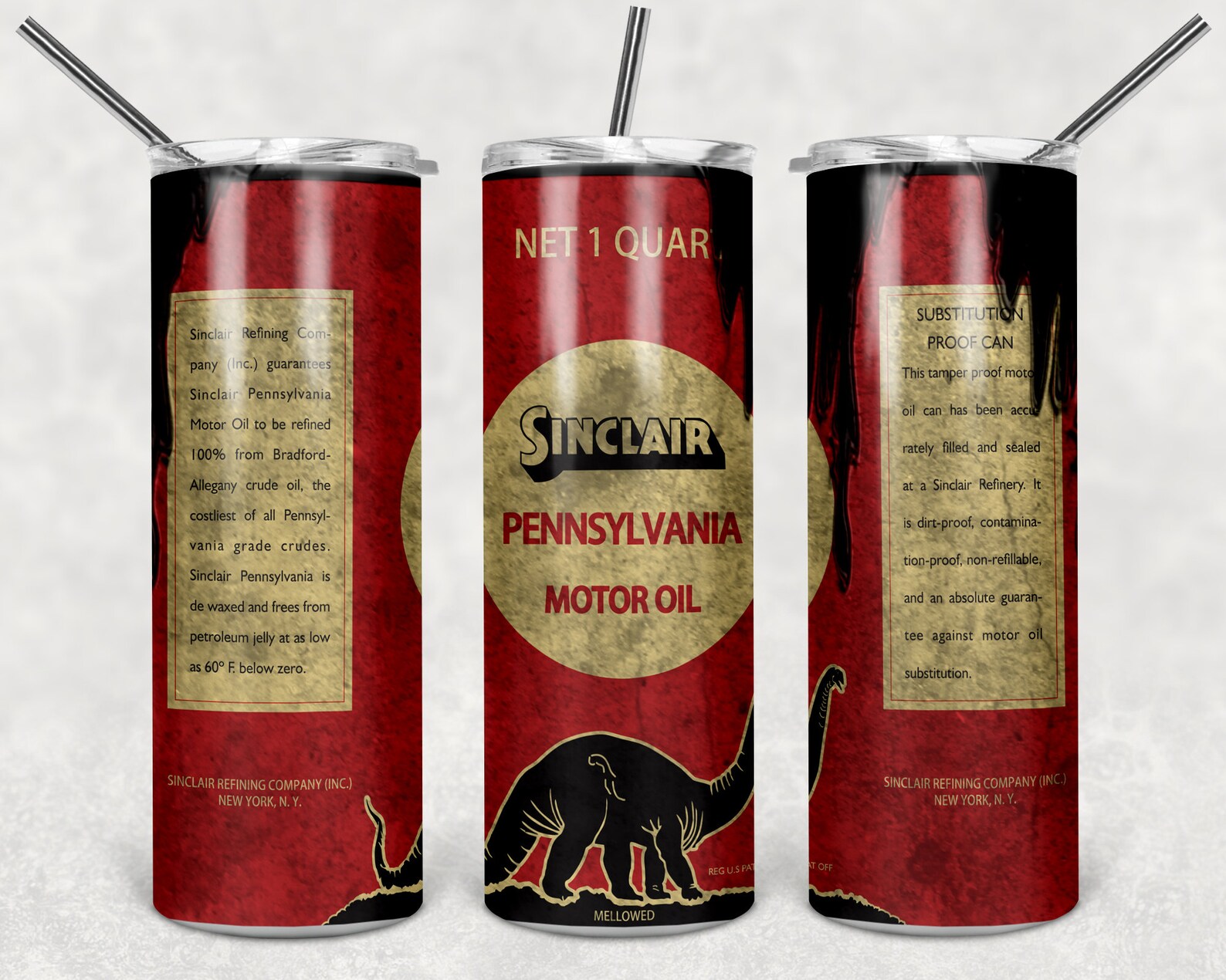 Vintage Sinclair Pennsylvania Oil Tumbler - Etsy