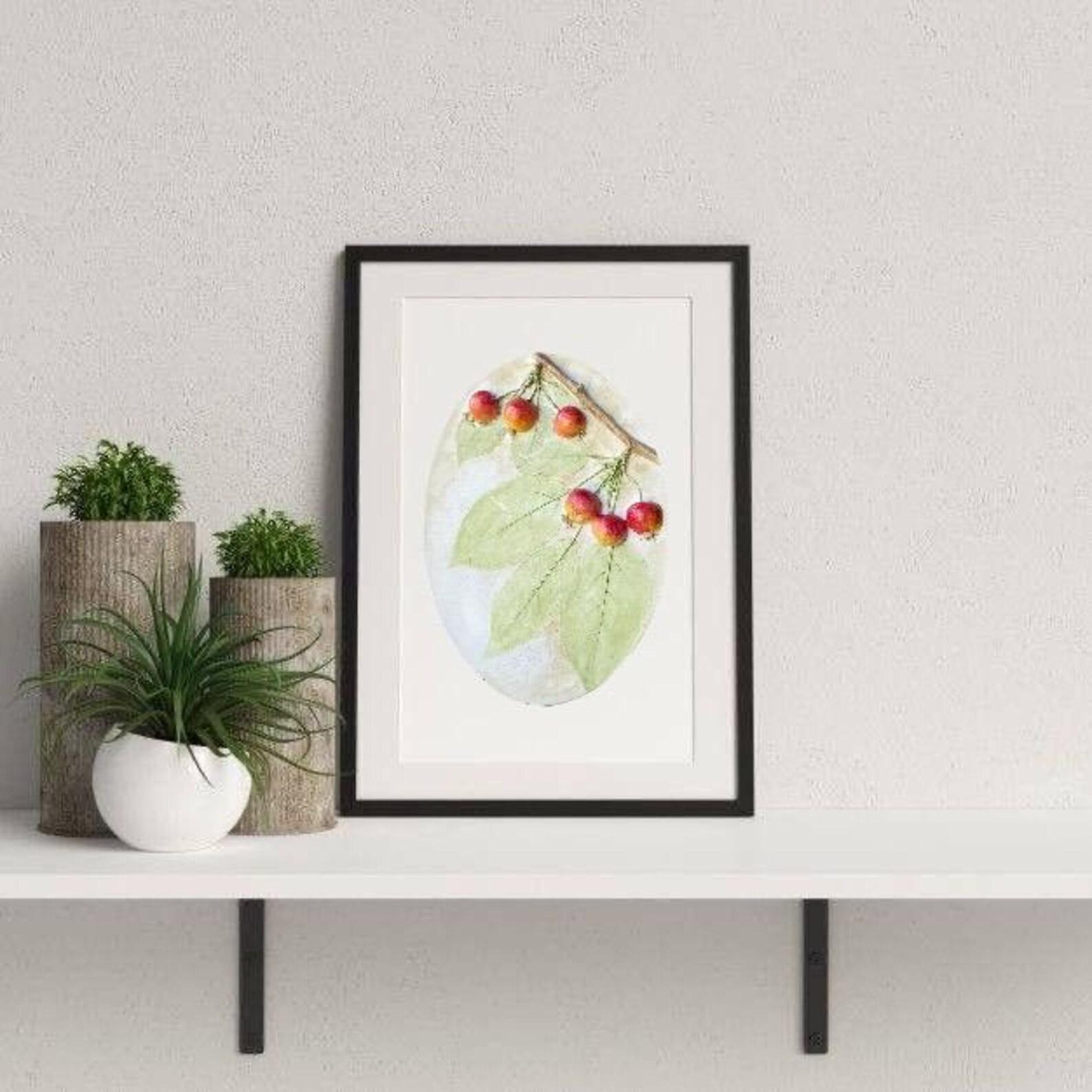 Handmade Apple Tree Branch Bas-relief: Eco-friendly Gypsum Wall Art - Etsy