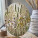 Handmade Gypsum Botanical Bas-relief With Real Wildflowers | Eco ...