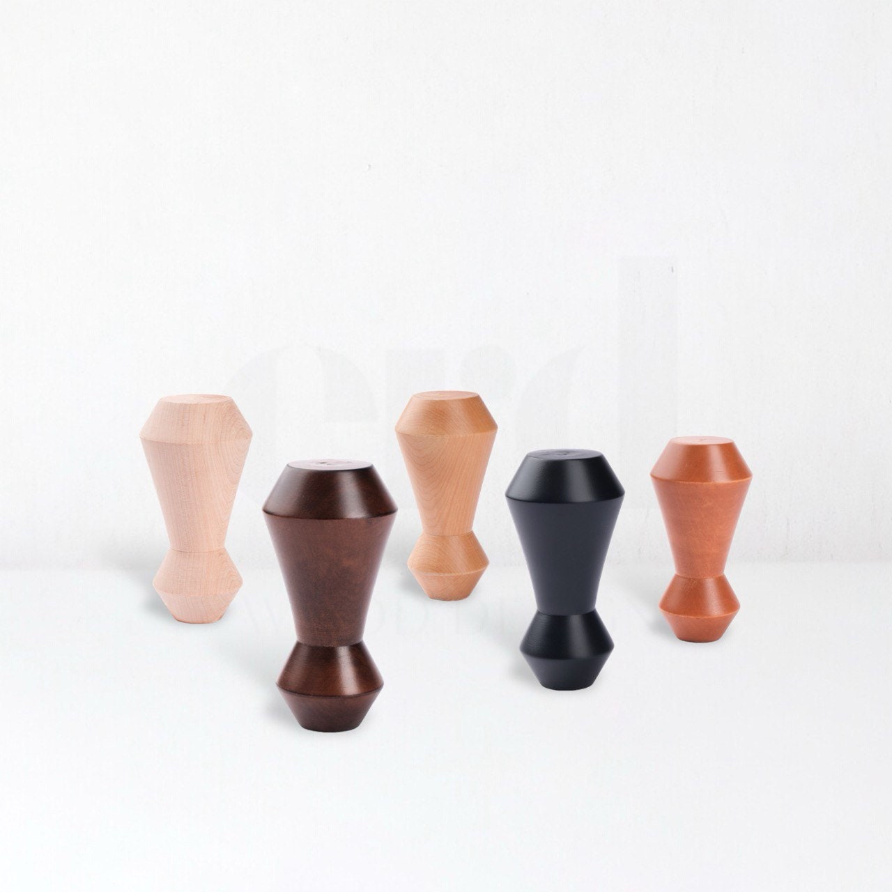 Set of 4 Modern Wooden Sofa Legs Solid Wood Furniture Upgrade for Couch ...