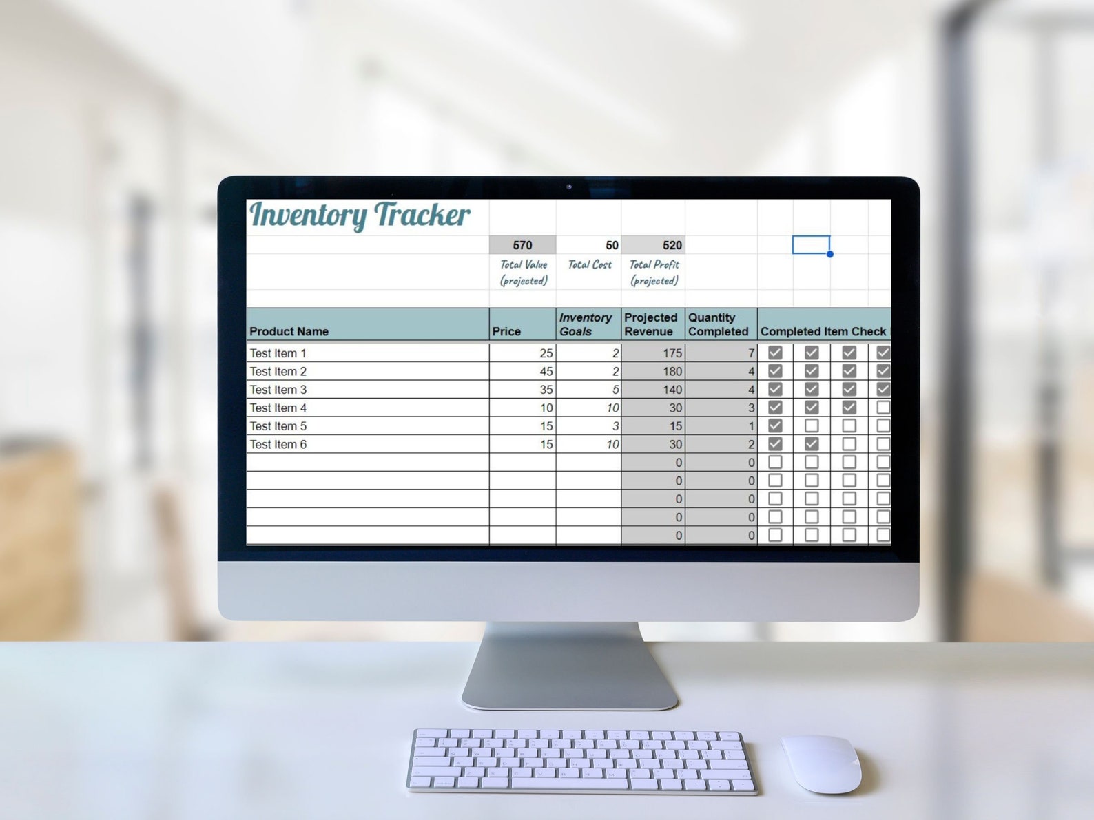 Inventory Tracker Template | Market Prep Tracker | Inventory Tracker ...