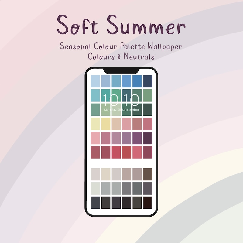 Soft Summer Color Swatches - Etsy