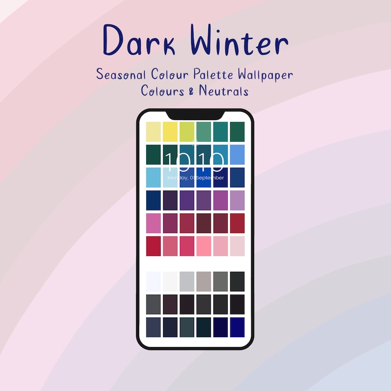 Winter Color Swatches - Etsy
