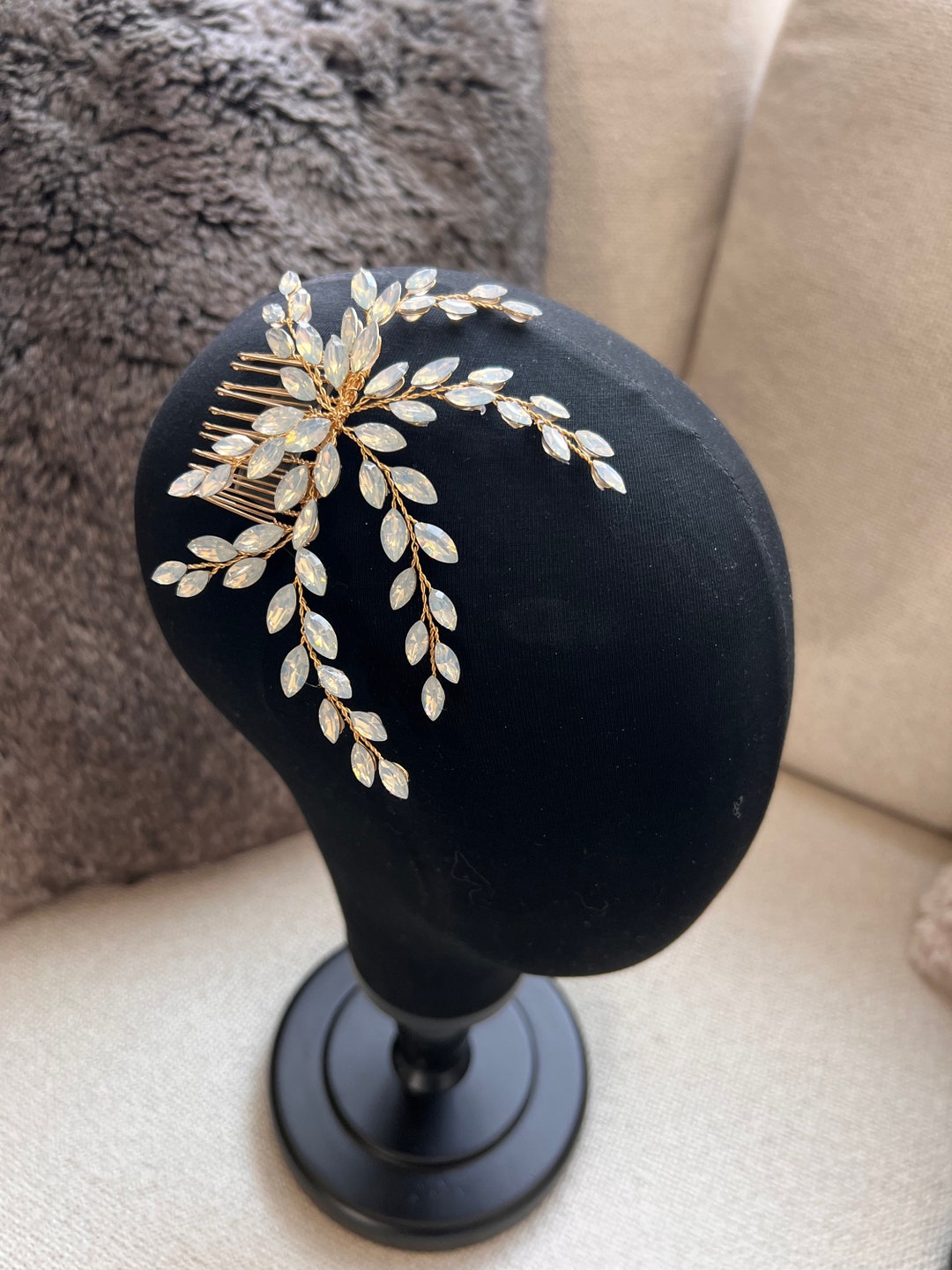 Crystal Hair Comb Crystal Hair Piece Wedding Hair Piece Silver Wedding ...