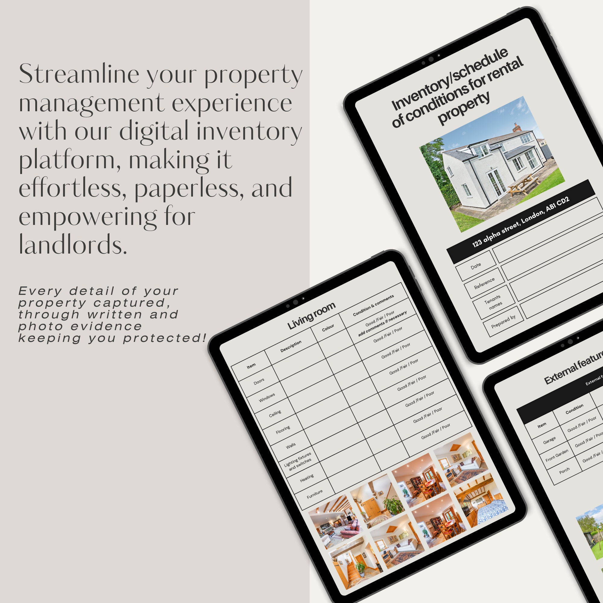 Rental Property Inventory & Schedule of Conditions Template for ...