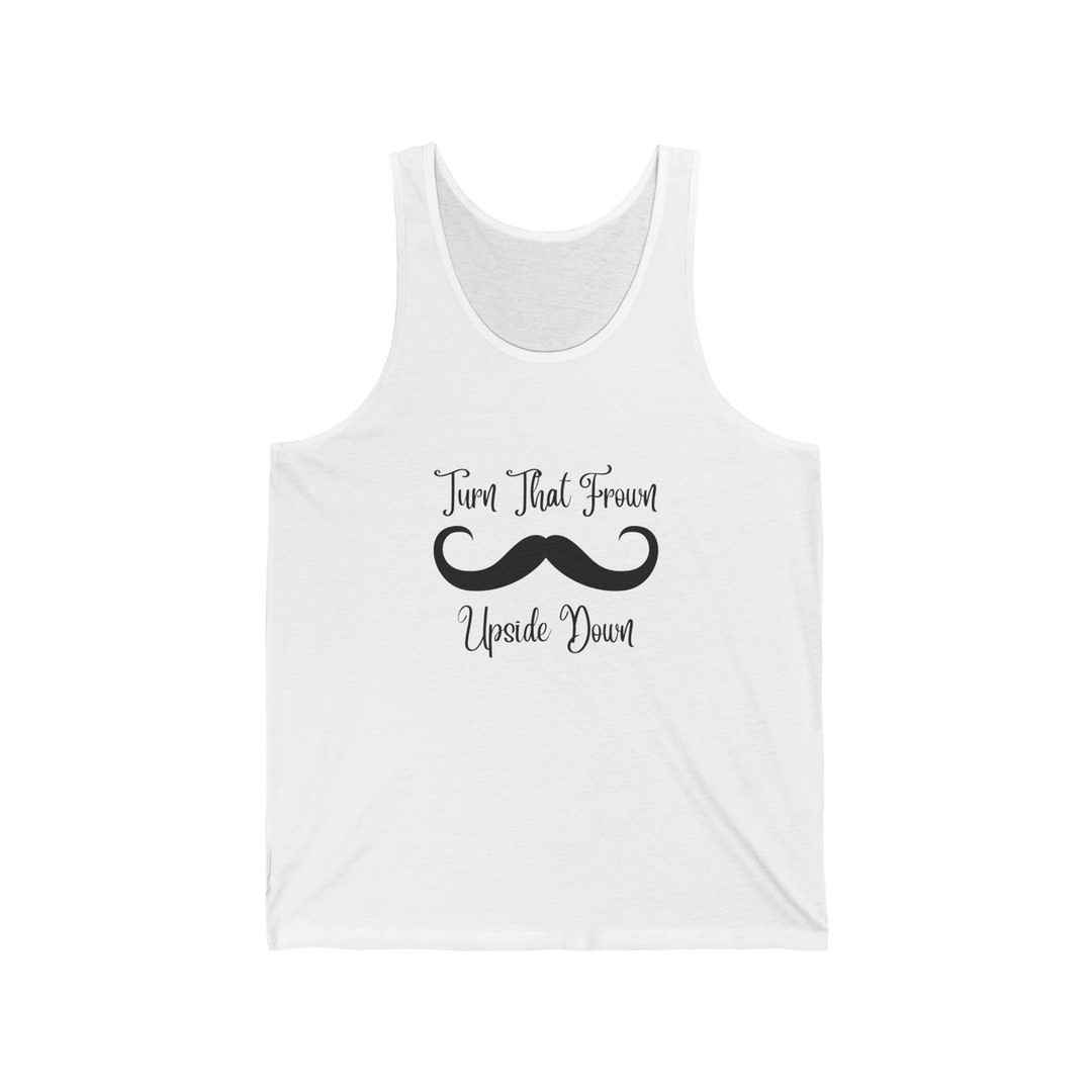 Funny Handlebar Mustache Tank Top, Unisex Jersey Cotton - Etsy