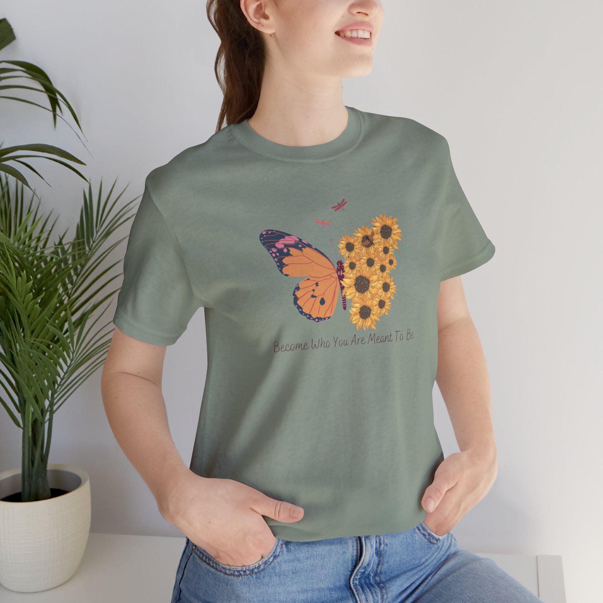 Motivational Tee, Become Who You Are Meant to Be, Inspiring Womens Tee ...