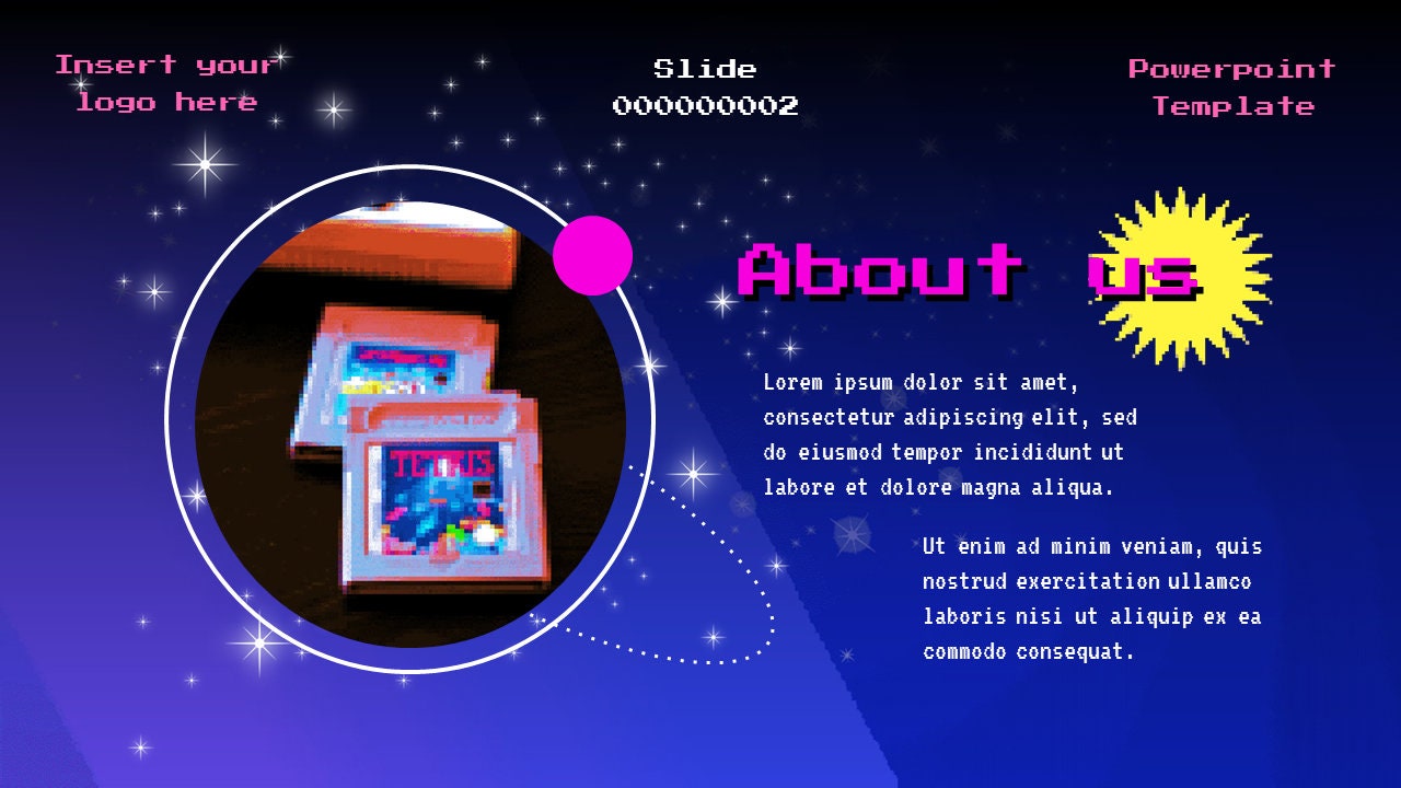 Retro 80's Game Powerpoint Template | Google Slides | WPS Office ...