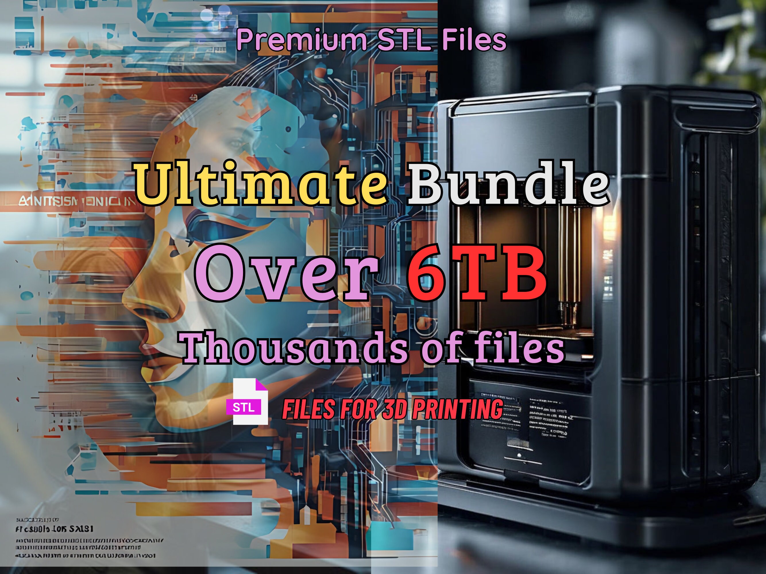 Premium STL Bundle, Mega STL Archive, 3D Model Mega Collection, 3D ...