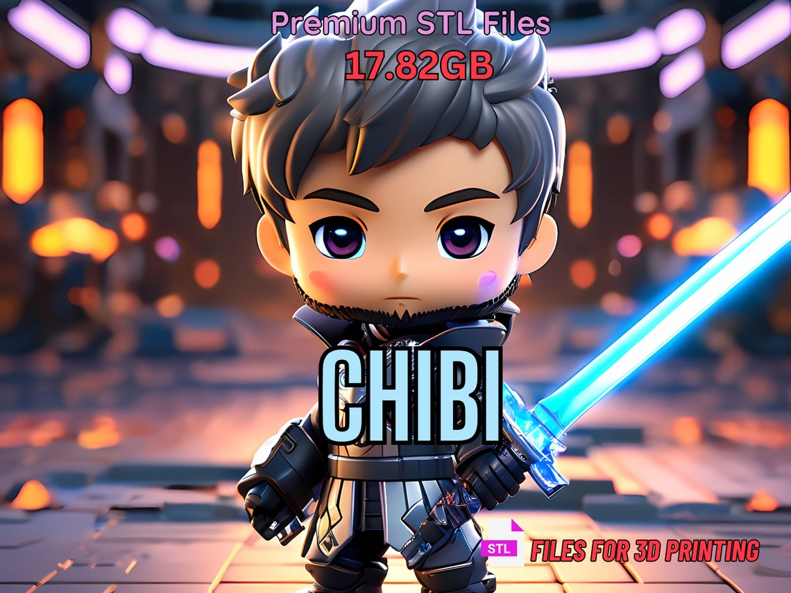 Chibi STL Bundle: Cute 3D Prints for All - Instant Download - Etsy