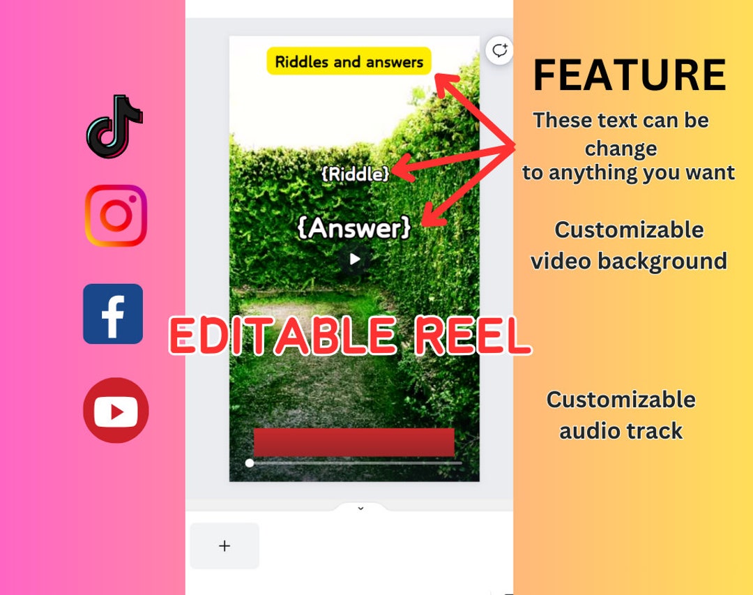 Bulk Create Riddles and Answer Videos With Canva for Tiktok, Youtube ...
