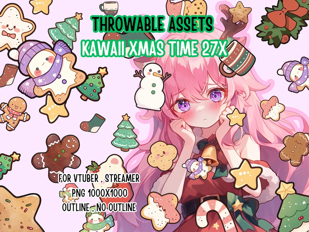 Throwable Assets Xmas Time 27x ,2D Digital Assets,stream Decoration ...
