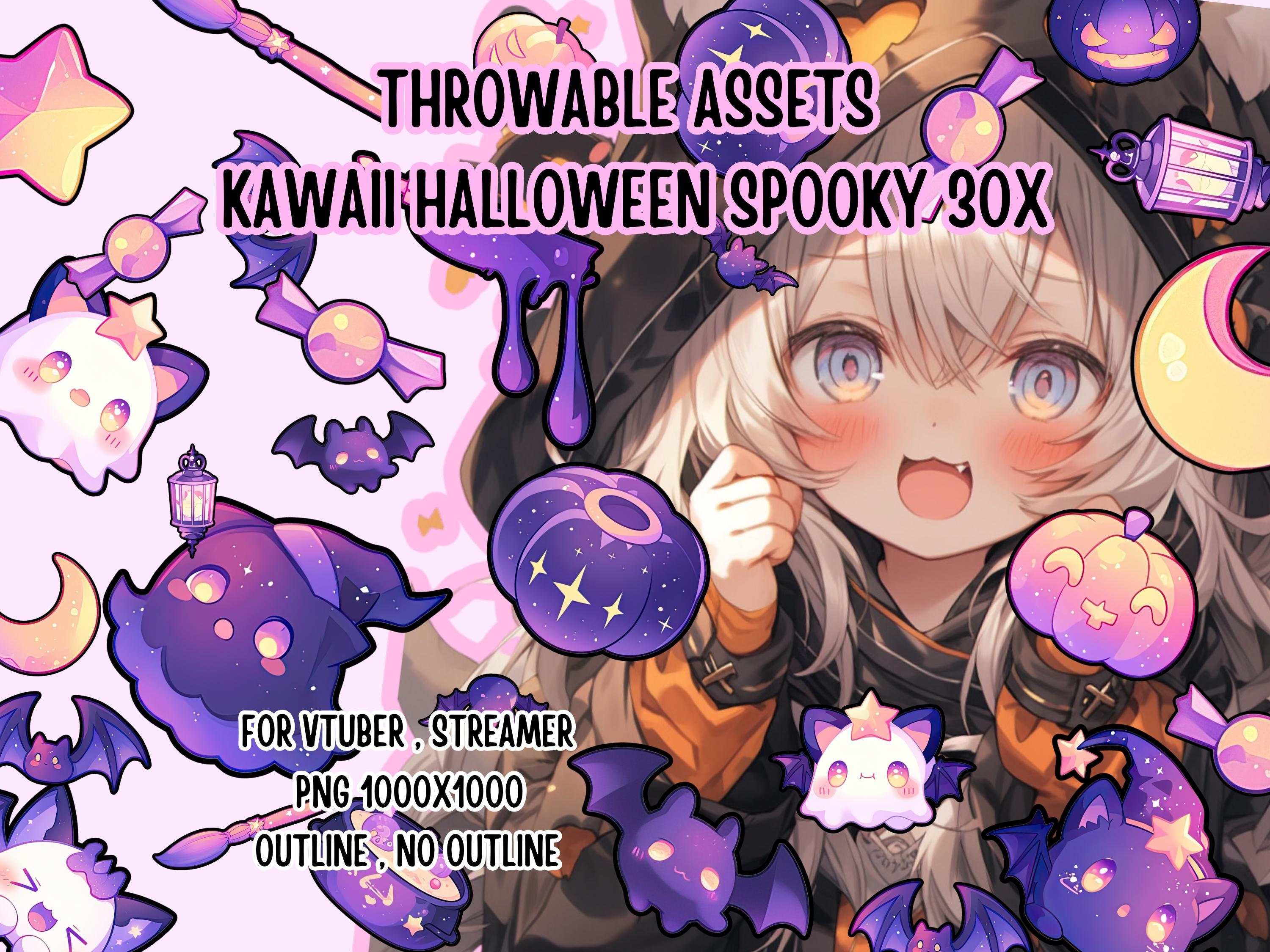Throwable Assets Kawaii Halloween Spooky 30x ,2D Digital Assets,stream ...
